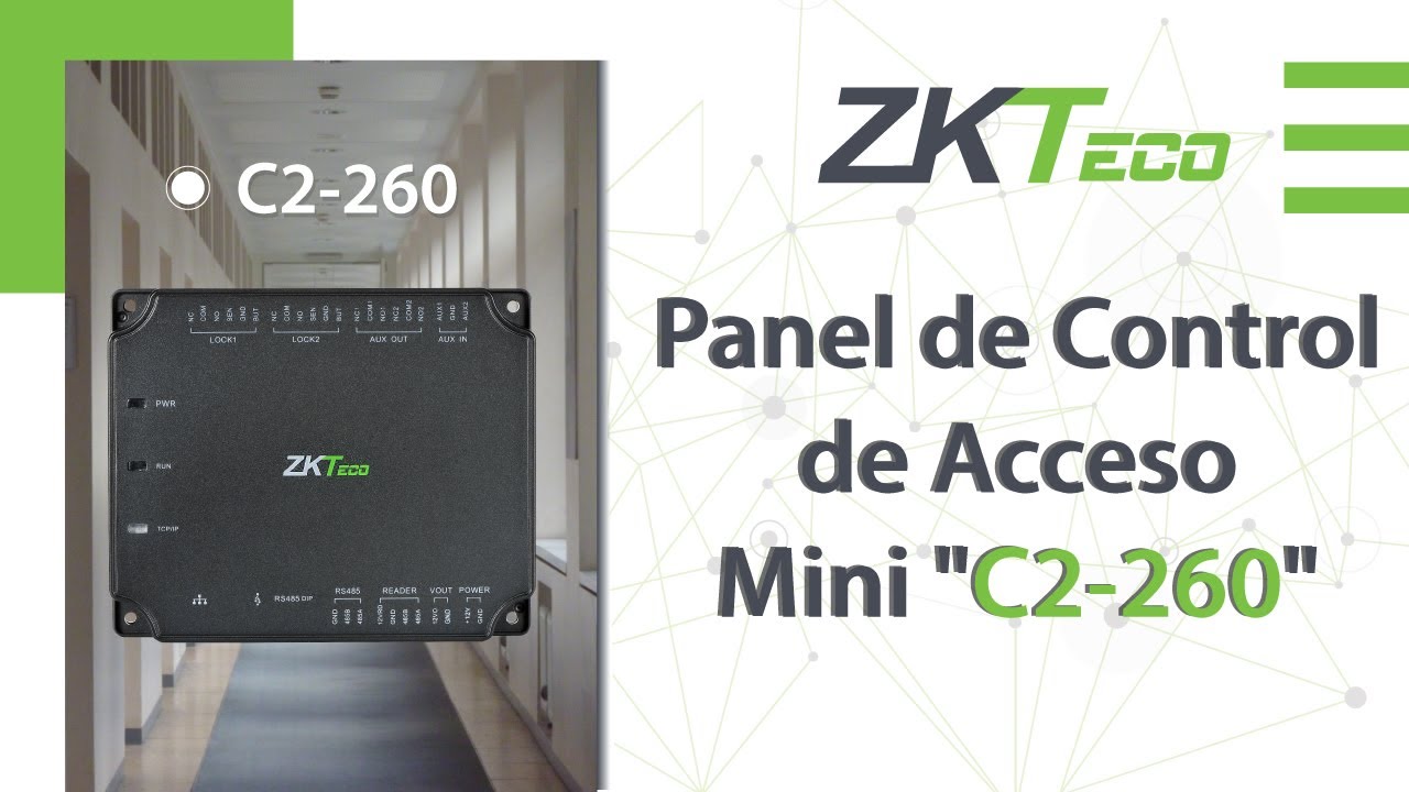 Nuevo ZKTeco C2-260 Mini panel para control de acceso Ip ideal para ...